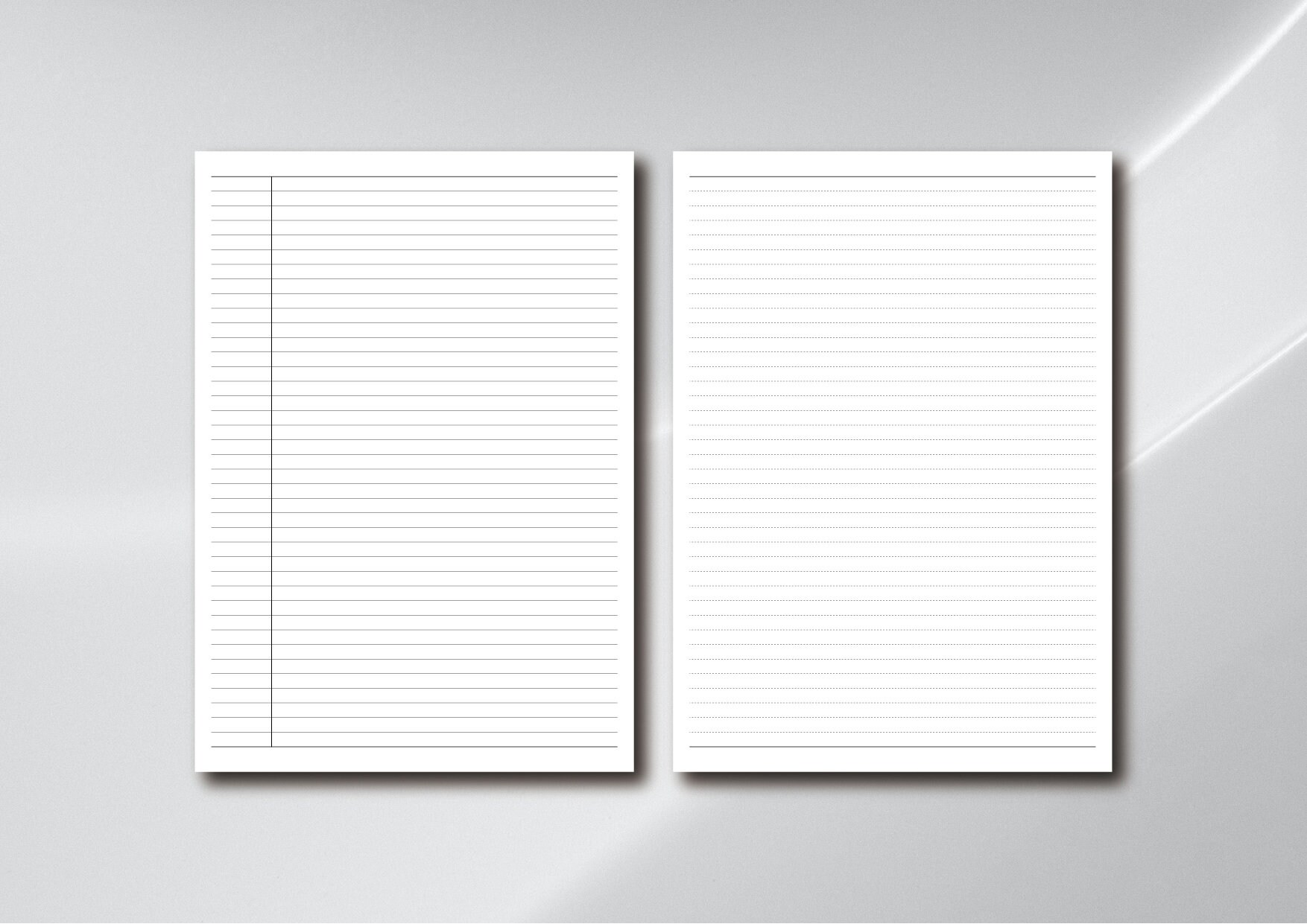 Printable Notes Pad/ Notes and Cover/ Pack of 5/note Template/ Study ...