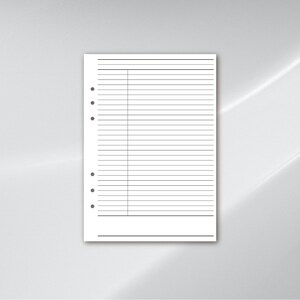 Printable Notes Pad/ Note Template/ Study Note/ Notebook Paper/ Lined ...