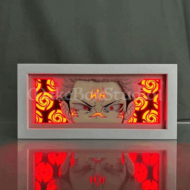 Jujutsu Kaisen Paper Light Box Sukuna Anime Lamp - Etsy