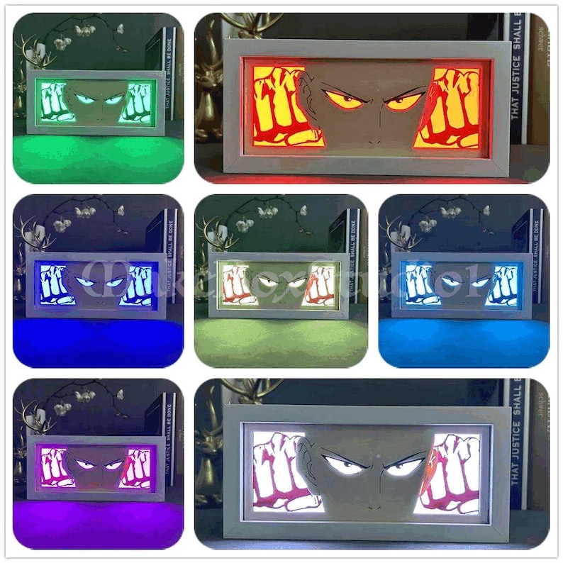 Berserk Guts Paper Carving Lamp Anime Bedroom Light - Etsy