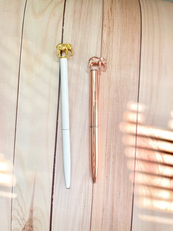 Elephant Pen Elephant Gift Elephant Present Elephant Rose - Etsy