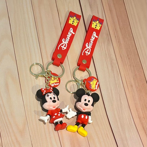 Mickey Minnie Key Ring - Etsy