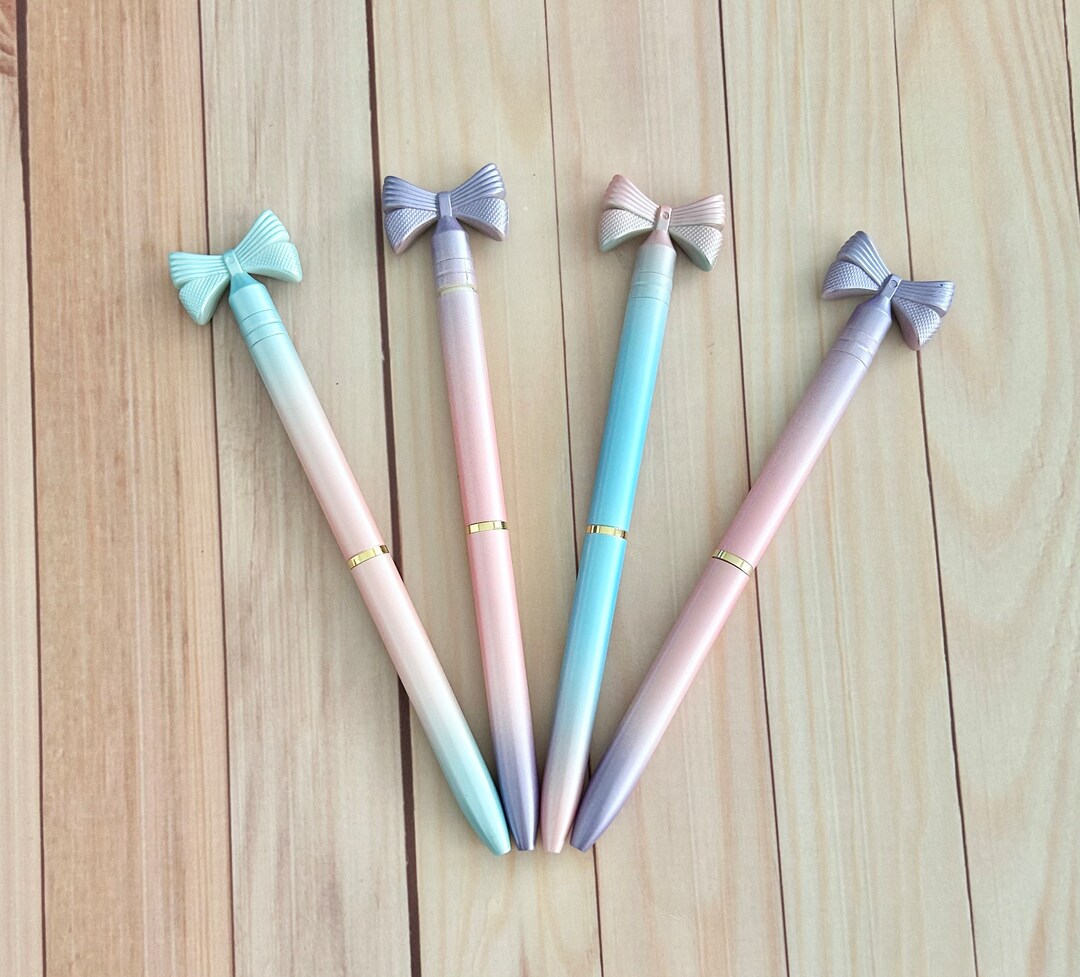 Bow Pen, Bow Gift, Bow Present, Cute Pen, Fun Pen, Pen Gift, Blue Ink ...