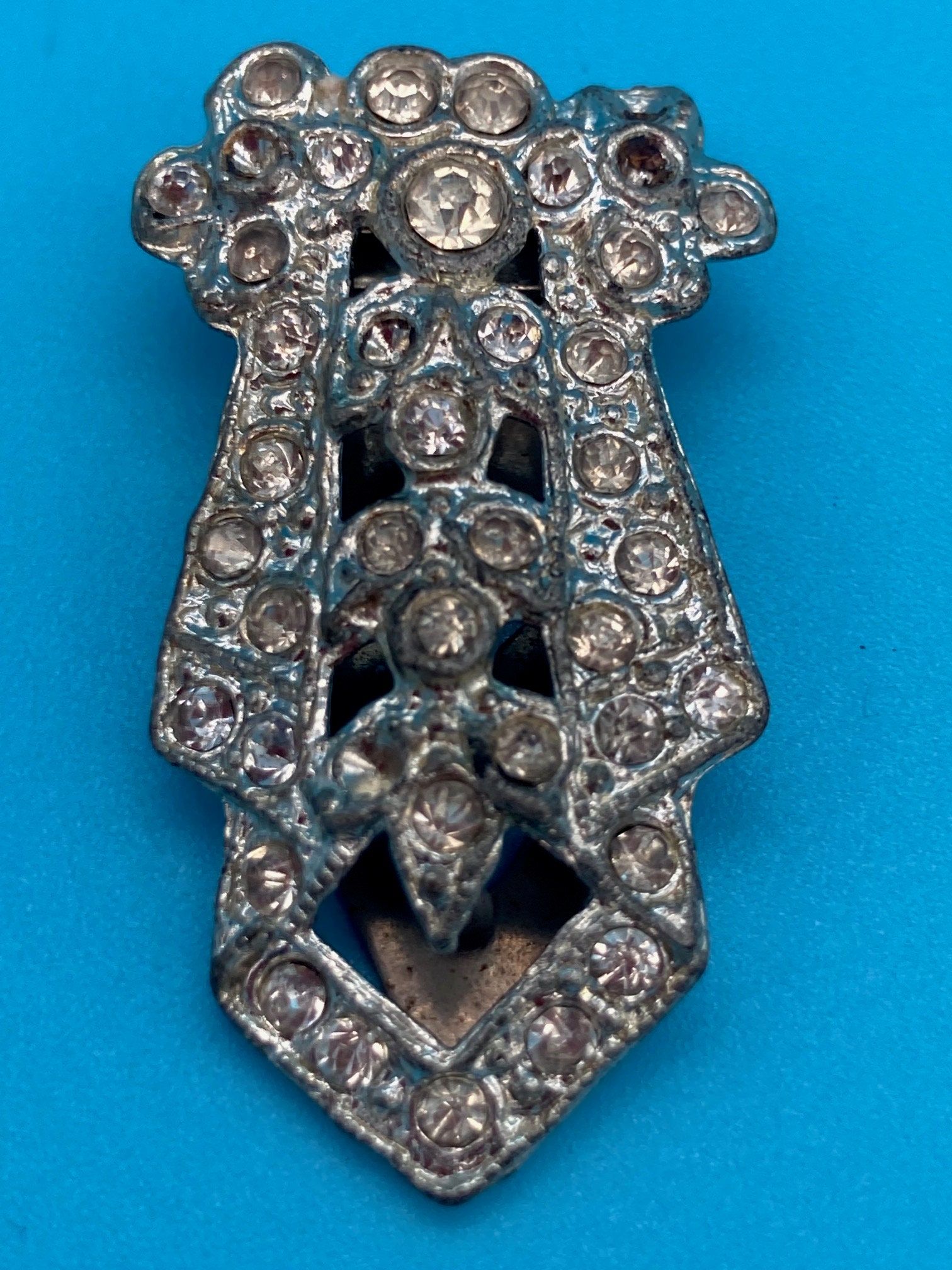 Vintage Rhinestone Dress Clips - Etsy