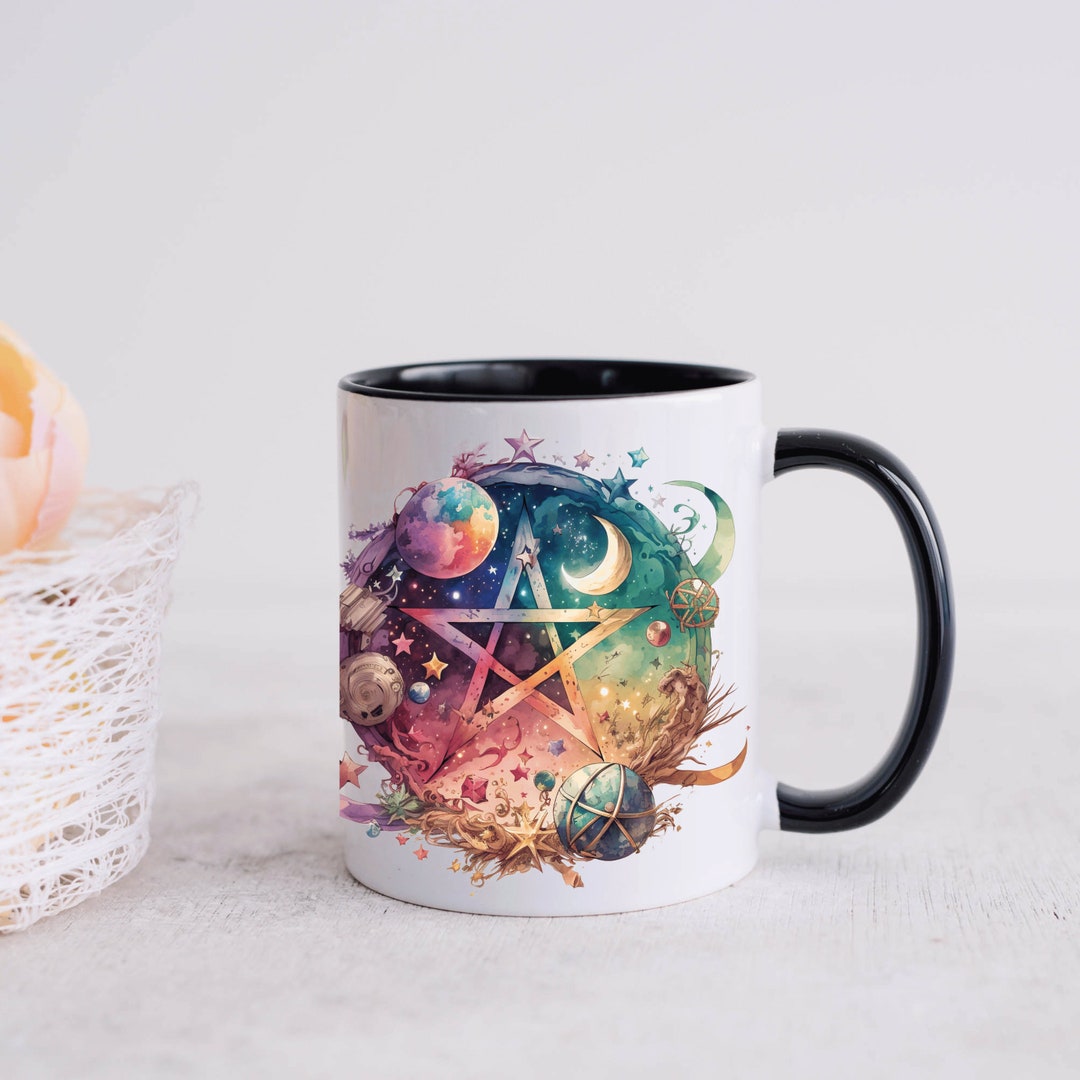 Dark Colored Space Pentacle, Nature Inspired Large Capacity, Coffee or ...