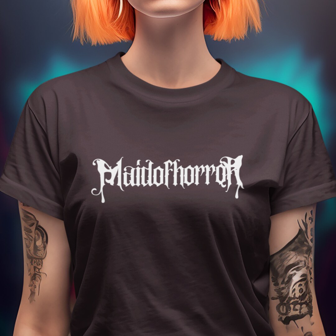 Funny Bridesmaid T-shirt Maid of Horror Tee Bridal Party Heavy Metal ...