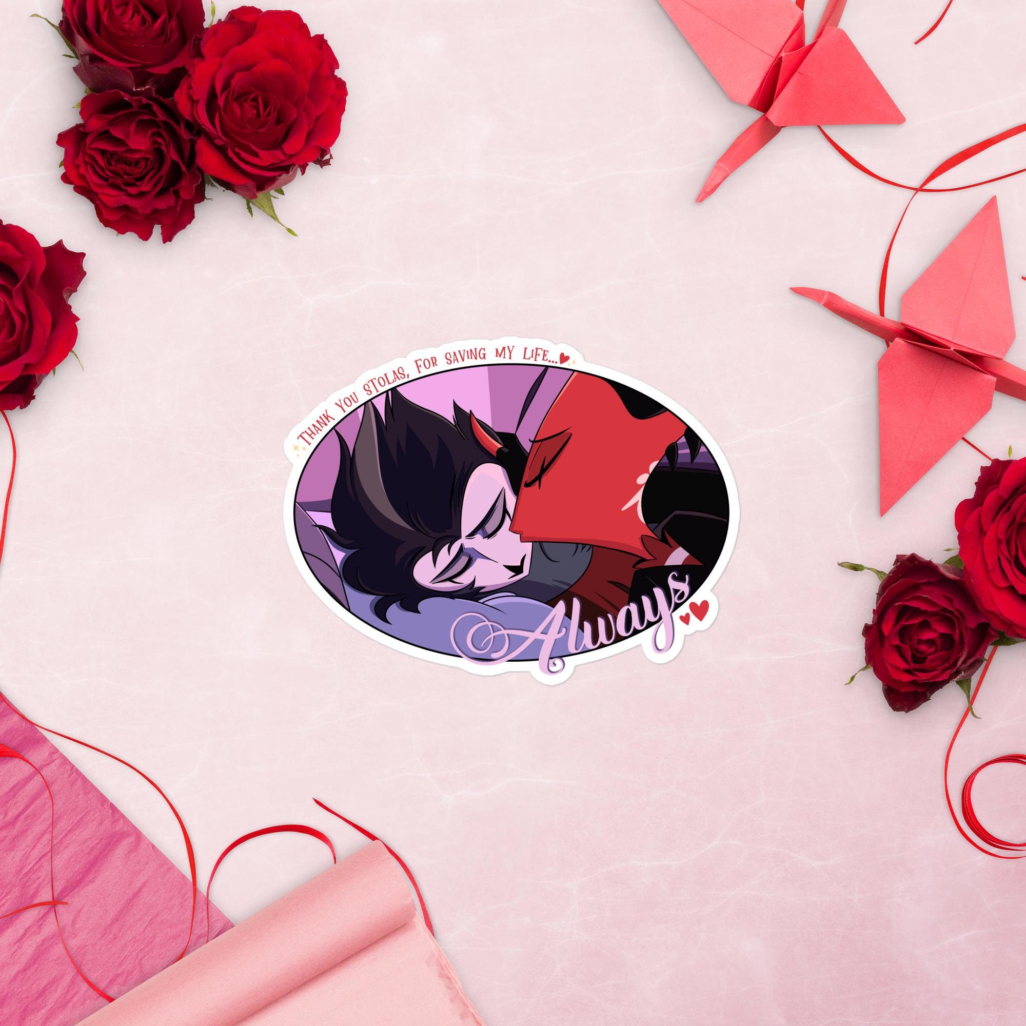 Stolas X Blitzo Always Helluva Boss Mastermind Stickers, Stolas Blitz ...