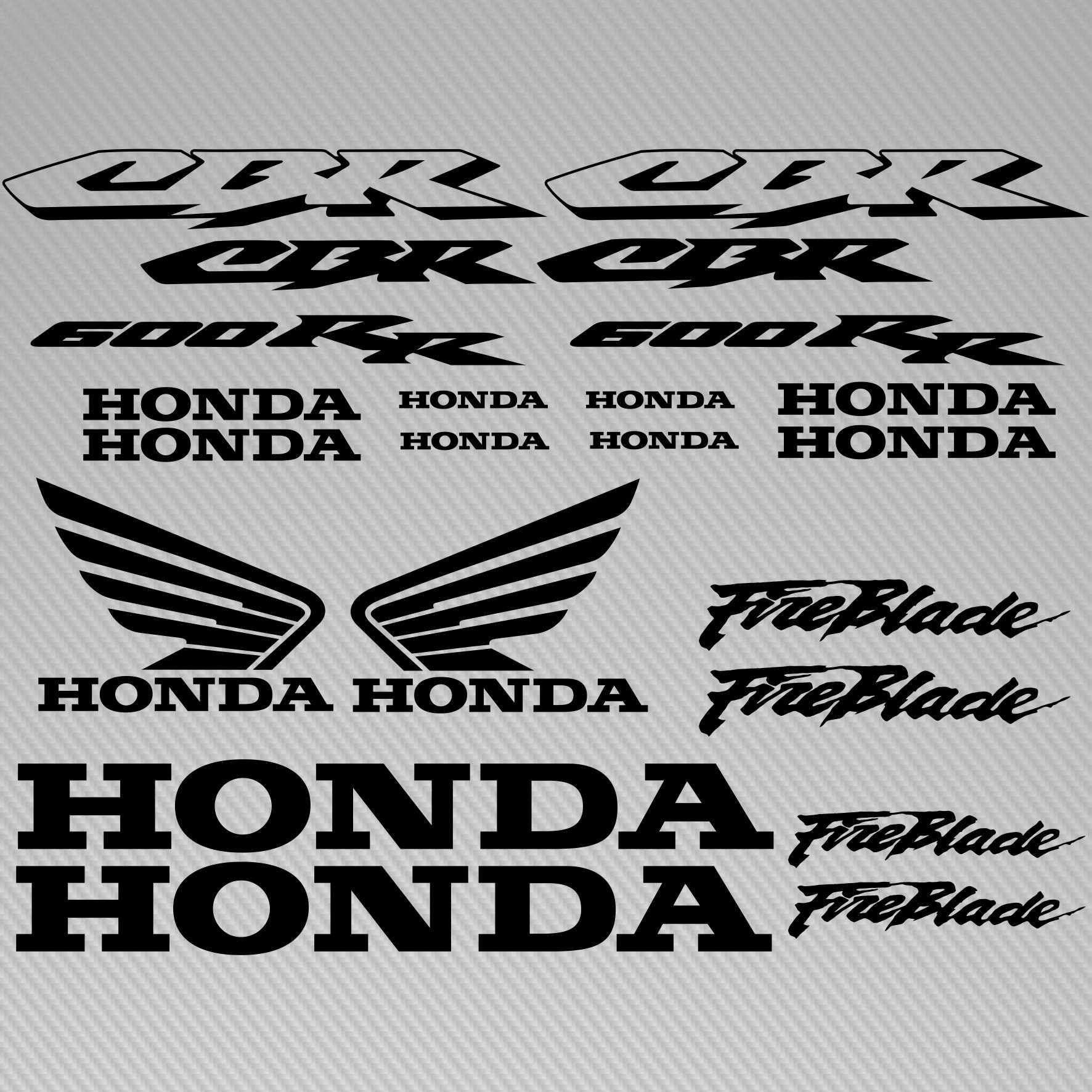 Honda motorcycle Honda stickers honda decals CBR 600 RR | Etsy