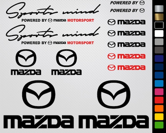 Mazda Sticker Mazda Decal Vinyl Decal Sticker Set Sticker | Etsy