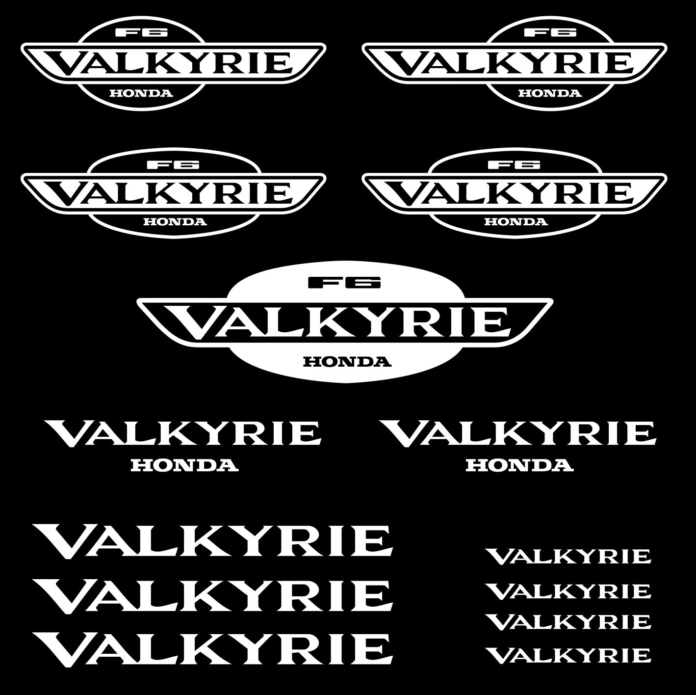 Honda Valkyrie Decals