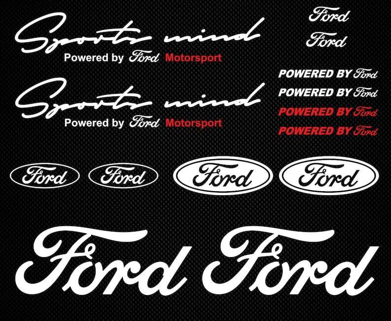 Ford Sticker Ford Decal Vinyl Decal Sticker Set Sticker - Etsy