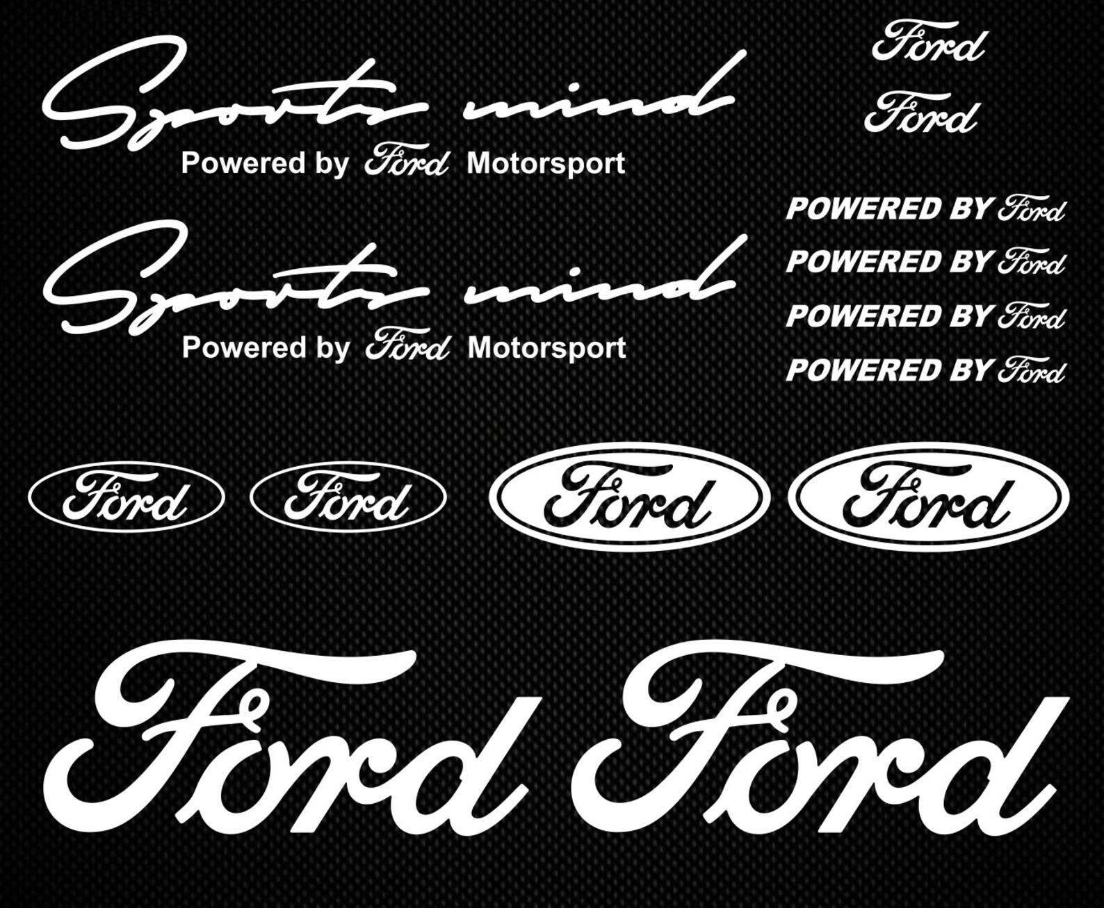 Ford sticker ford decal vinyl decal sticker set sticker | Etsy