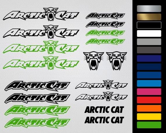 Arctic Cat Sticker Arctic Cat Decal Vinyl Decal Sticker | Etsy