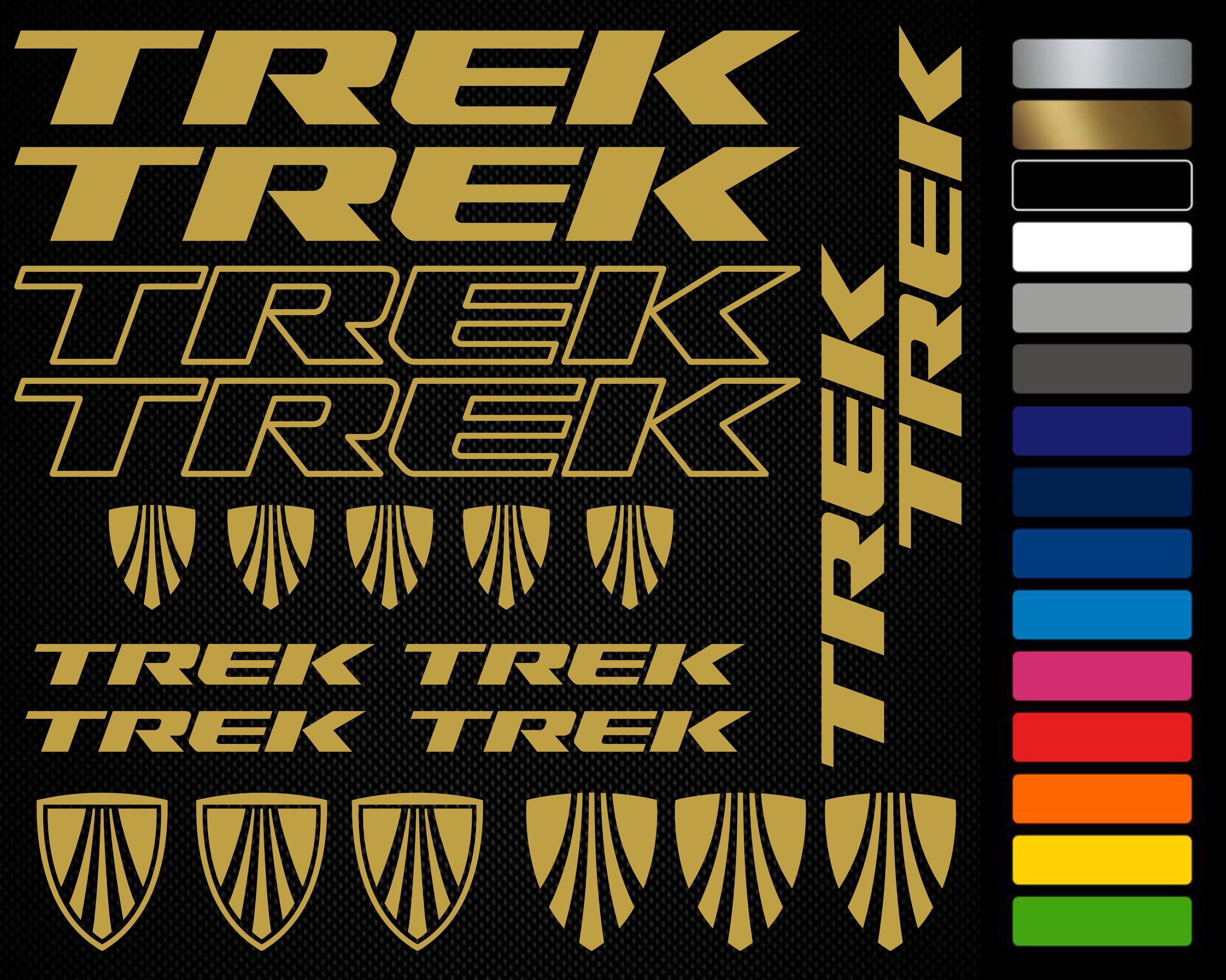 Trek bicycles trek stickers trek decals bicycle decals | Etsy