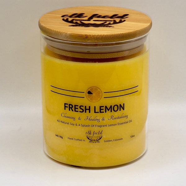Lemon Candle - Etsy