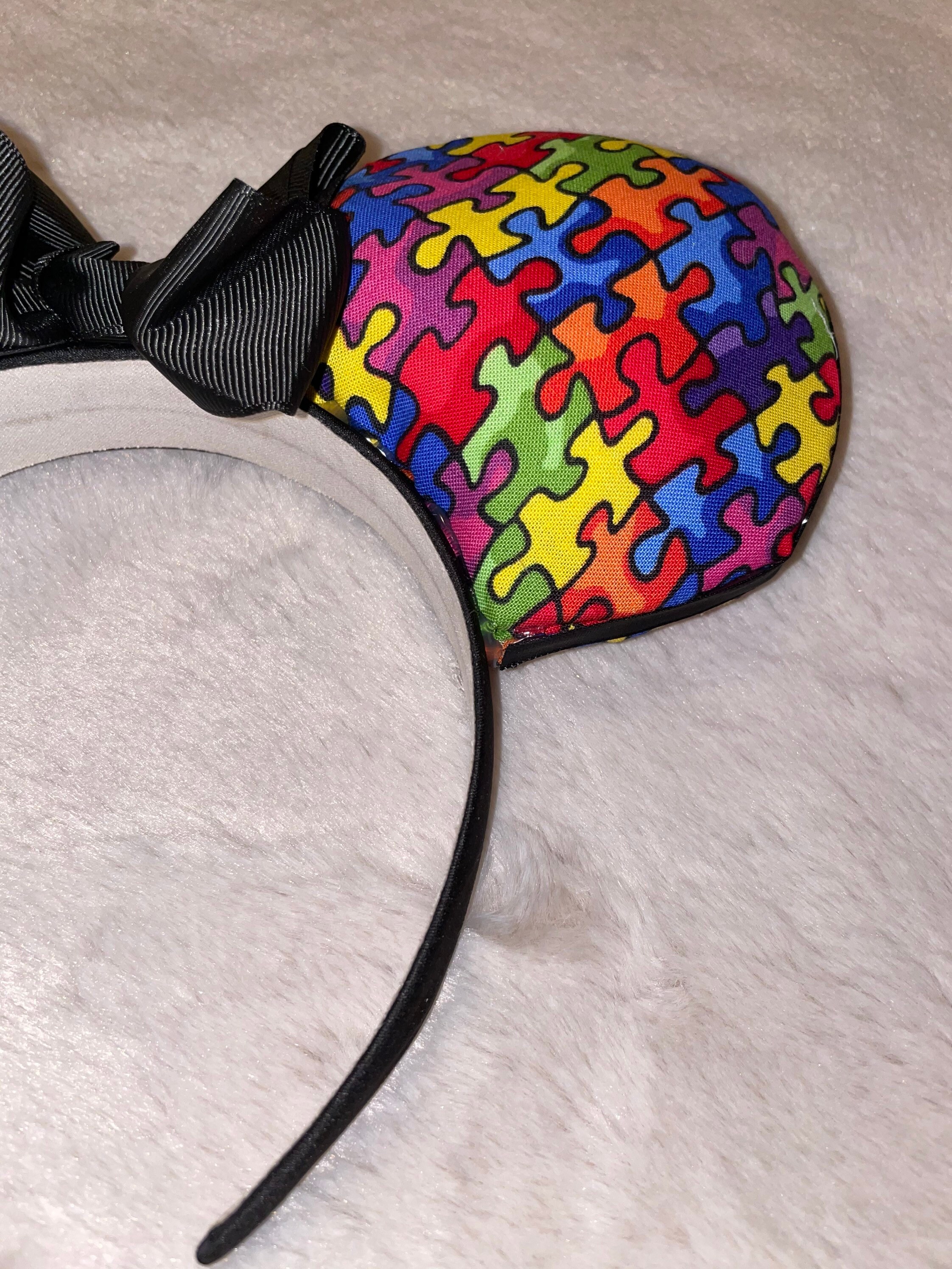 Autism Awareness Mouse Ears Headband - Etsy