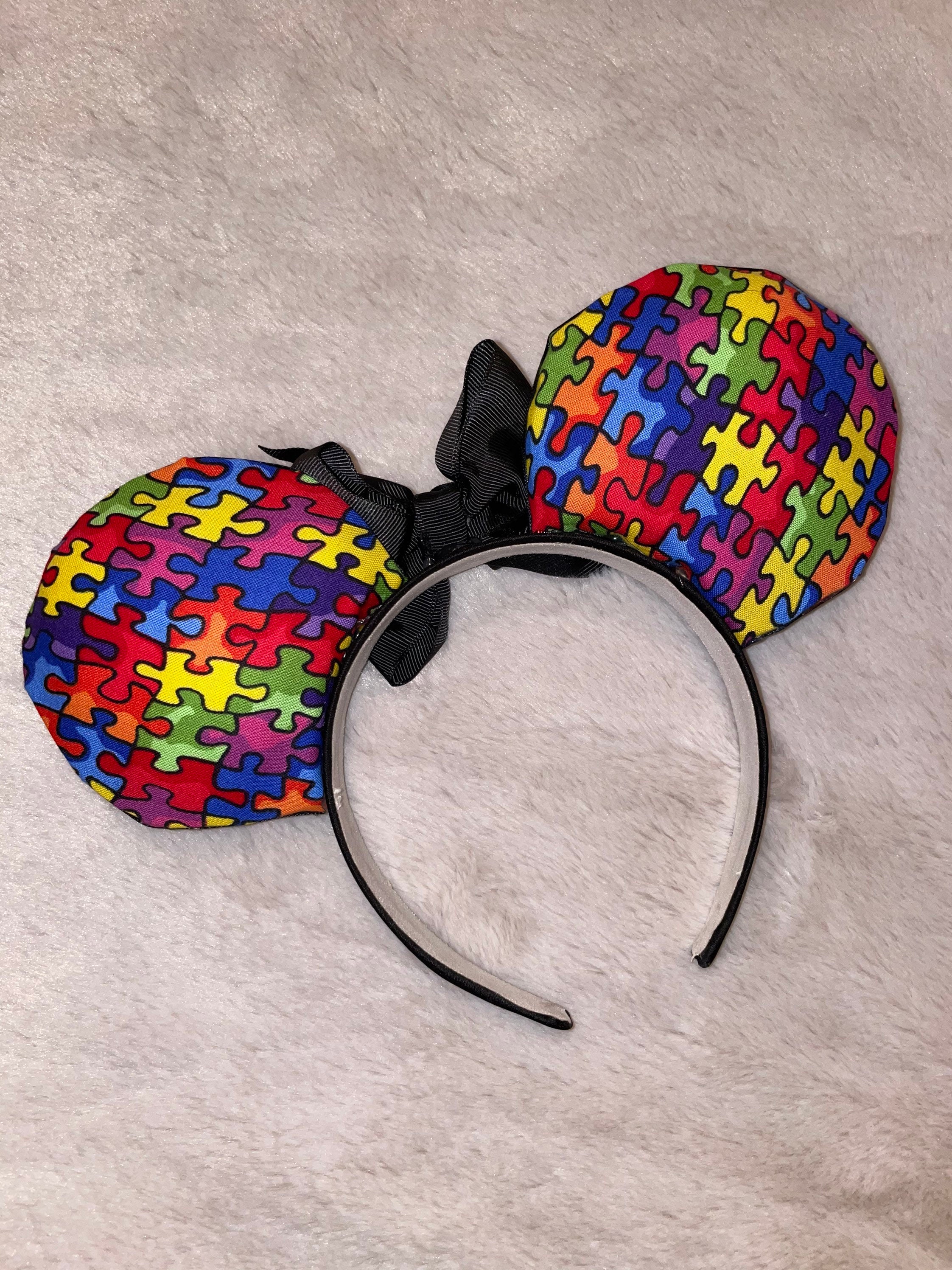 Autism Awareness Mouse Ears Headband - Etsy