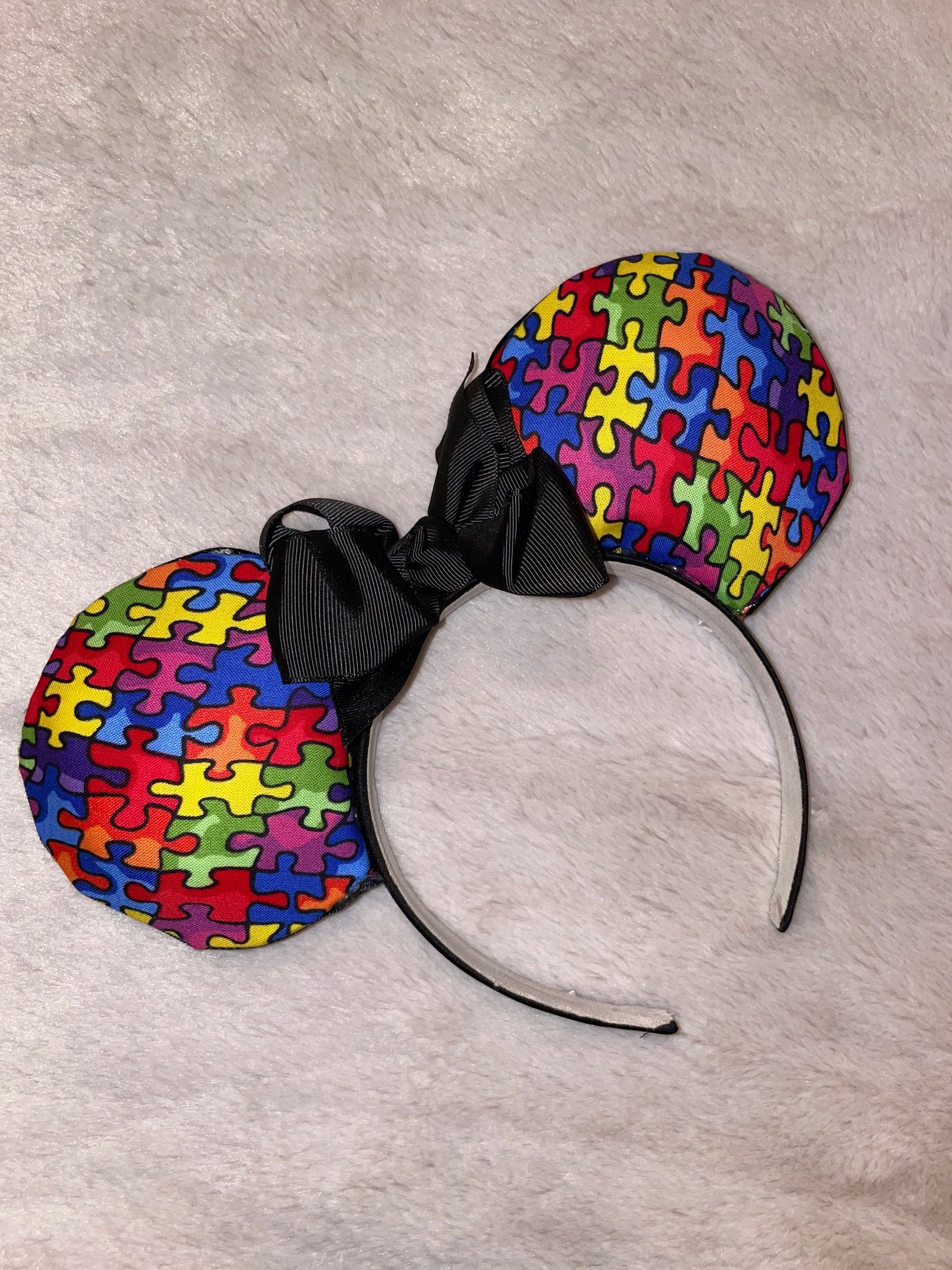Autism Awareness Mouse Ears Headband - Etsy