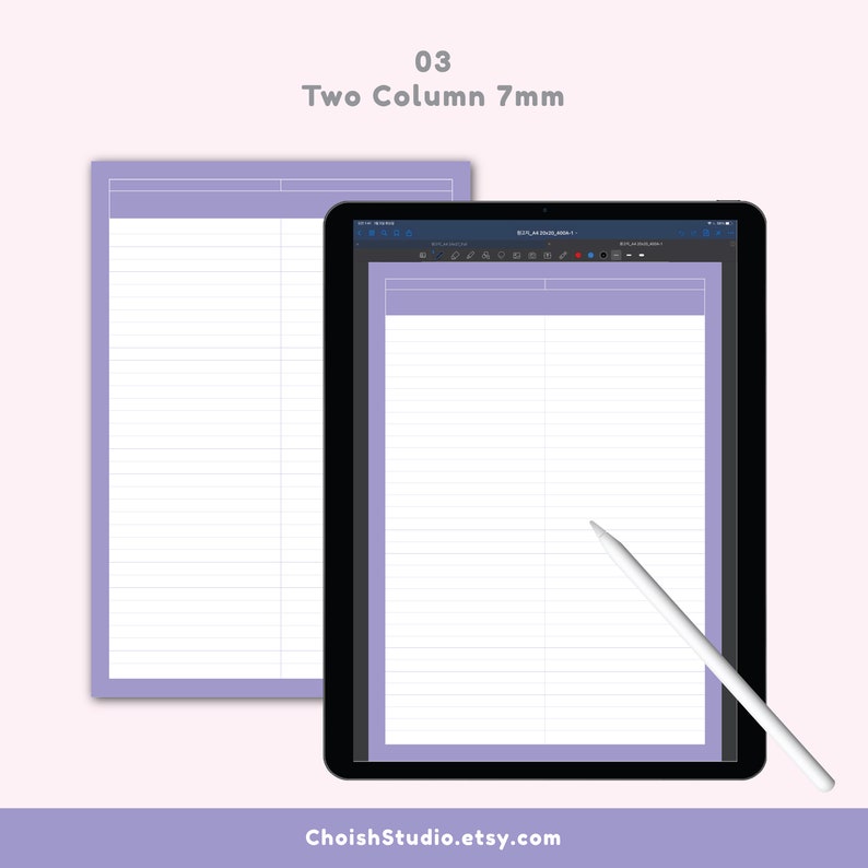 Pastel Daily Digital Note Taking Template Printable Class Notebook ...