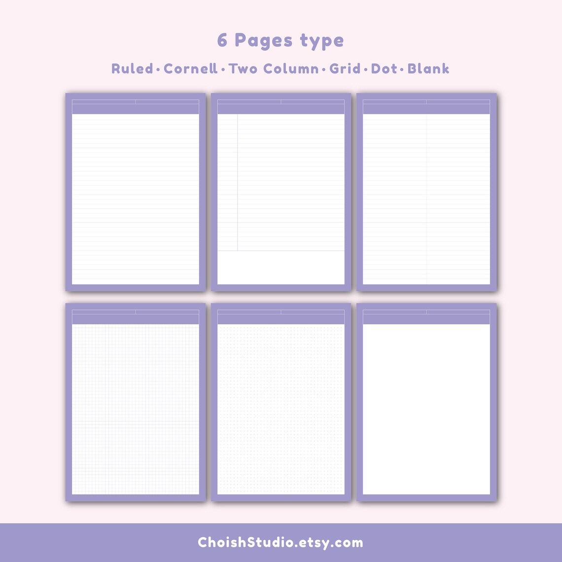 Pastel Daily Digital Note Taking Template Printable Class Notebook ...