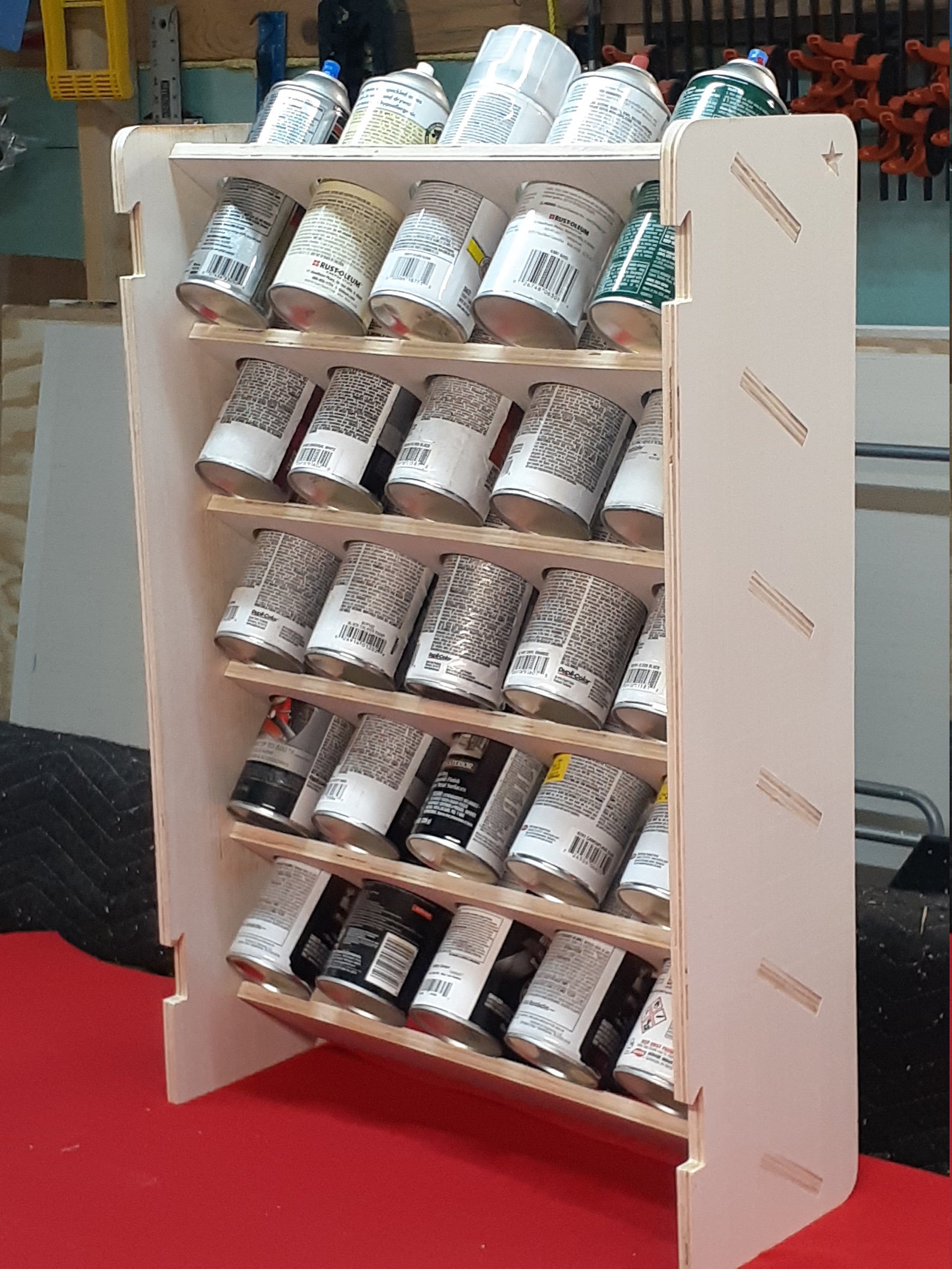 Larger Capacity 25 Can Spray Paint Rattle Can Organizer. - Etsy