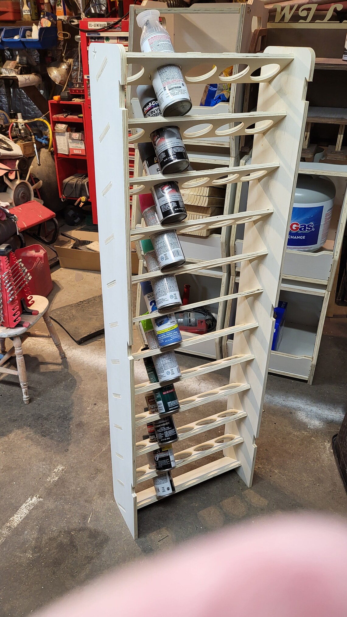 Special Order-55 Can Spray Paint Rattle Can Organizer. This Unit Can Be ...