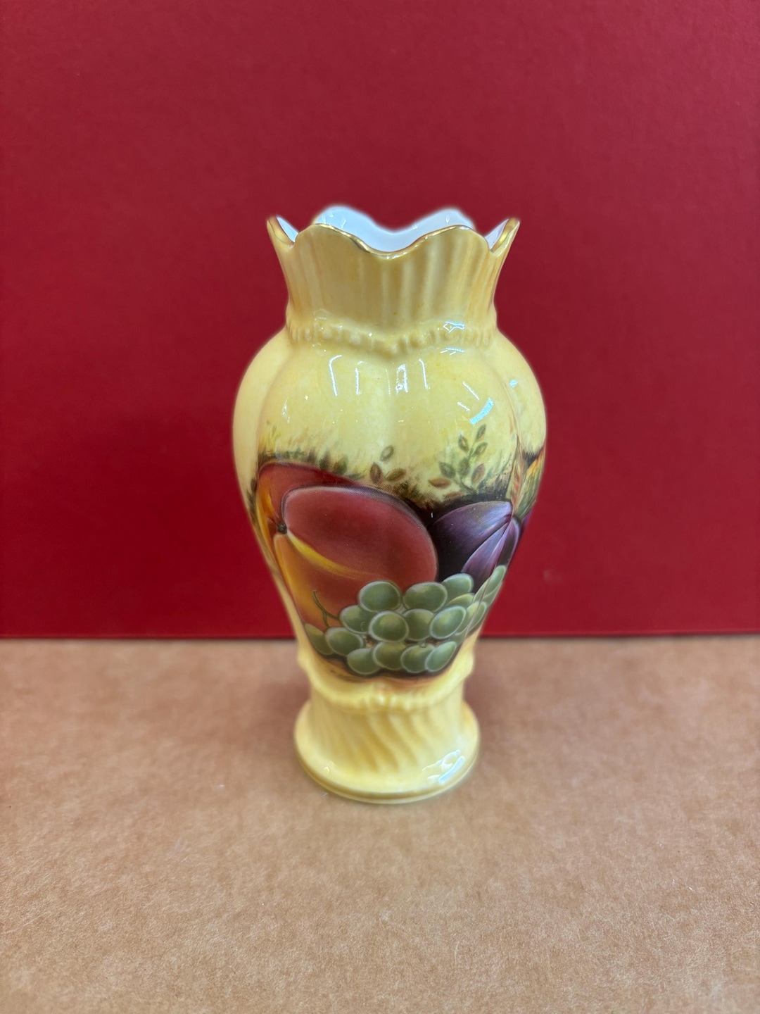 Aynsley Posey Vase Orchard Gold Small - Etsy