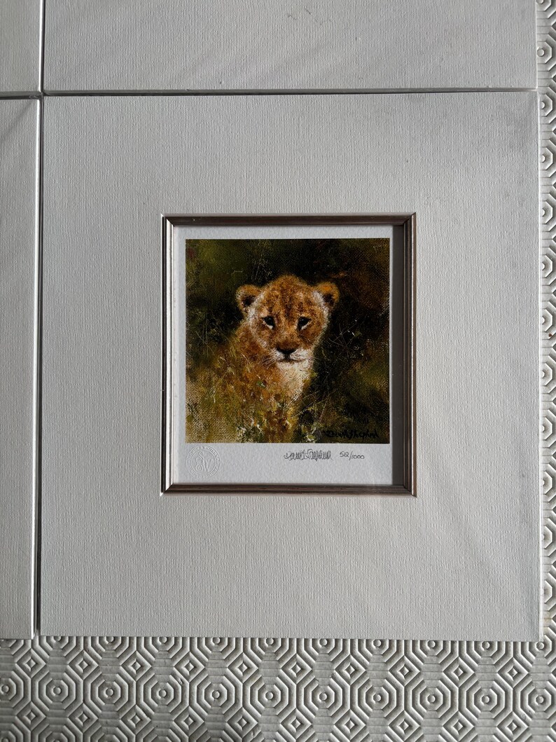 4x David Shepherd Lion Cub, Tiger Cub, Leopard Cub and Cheetah Cub ...