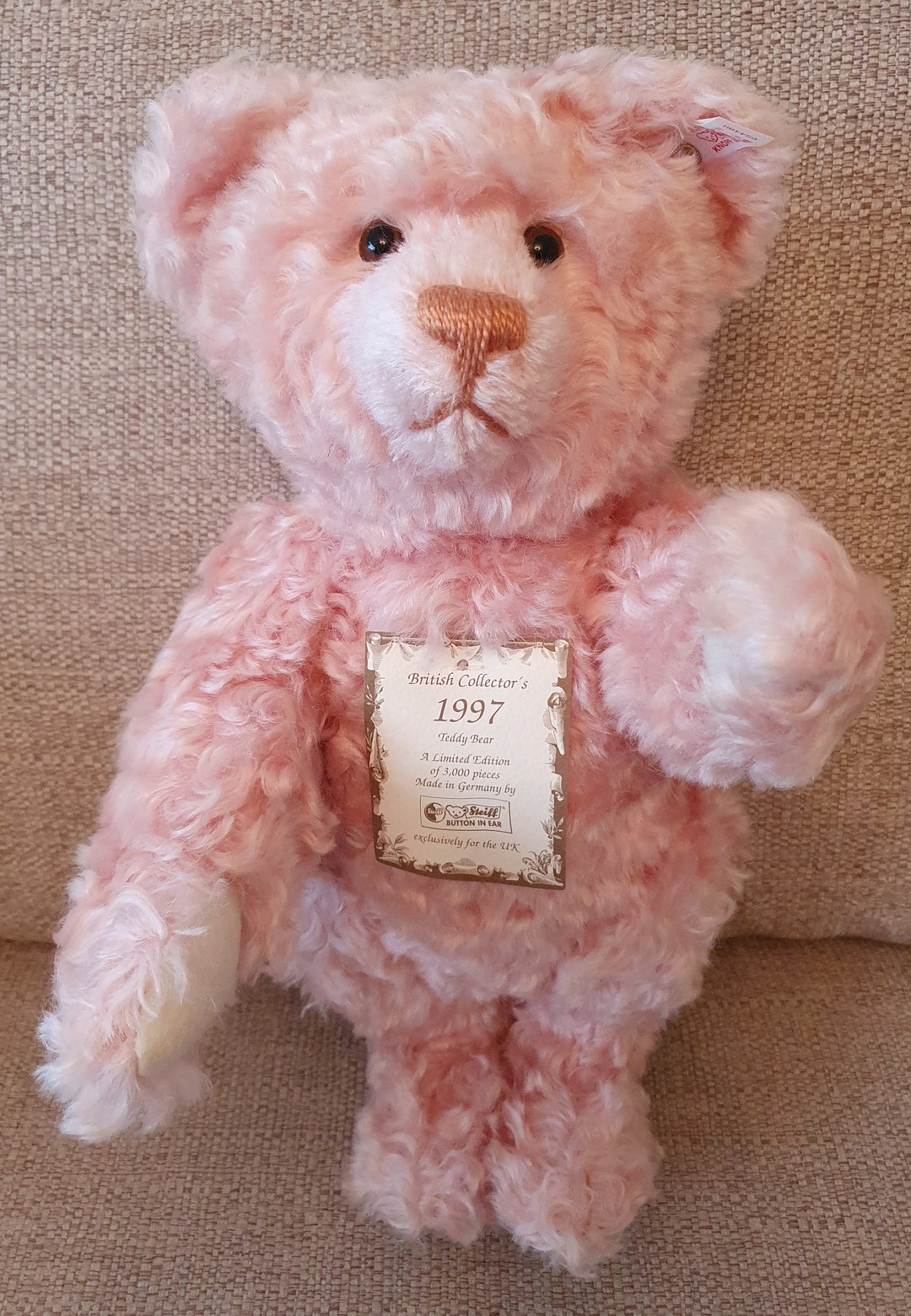 Steiff British UK Collectors Rose Teddy Bear 1997 Limited Edition ...