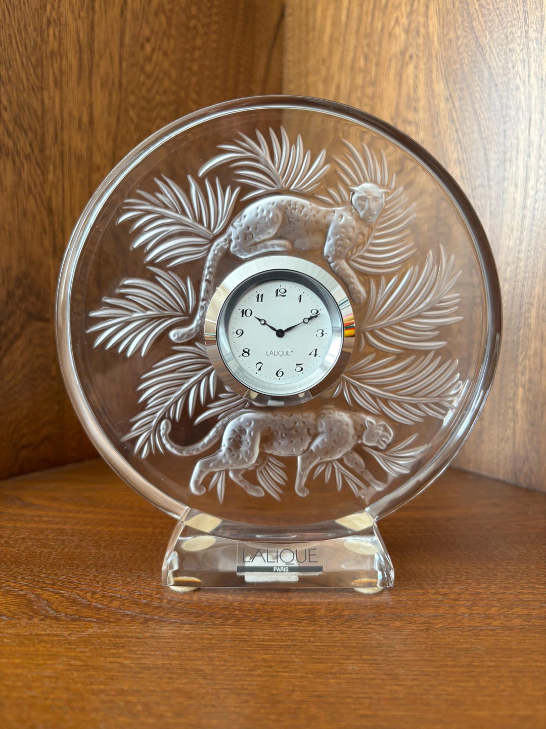 Lalique Clock Jungle Jaguar 10862 - Etsy