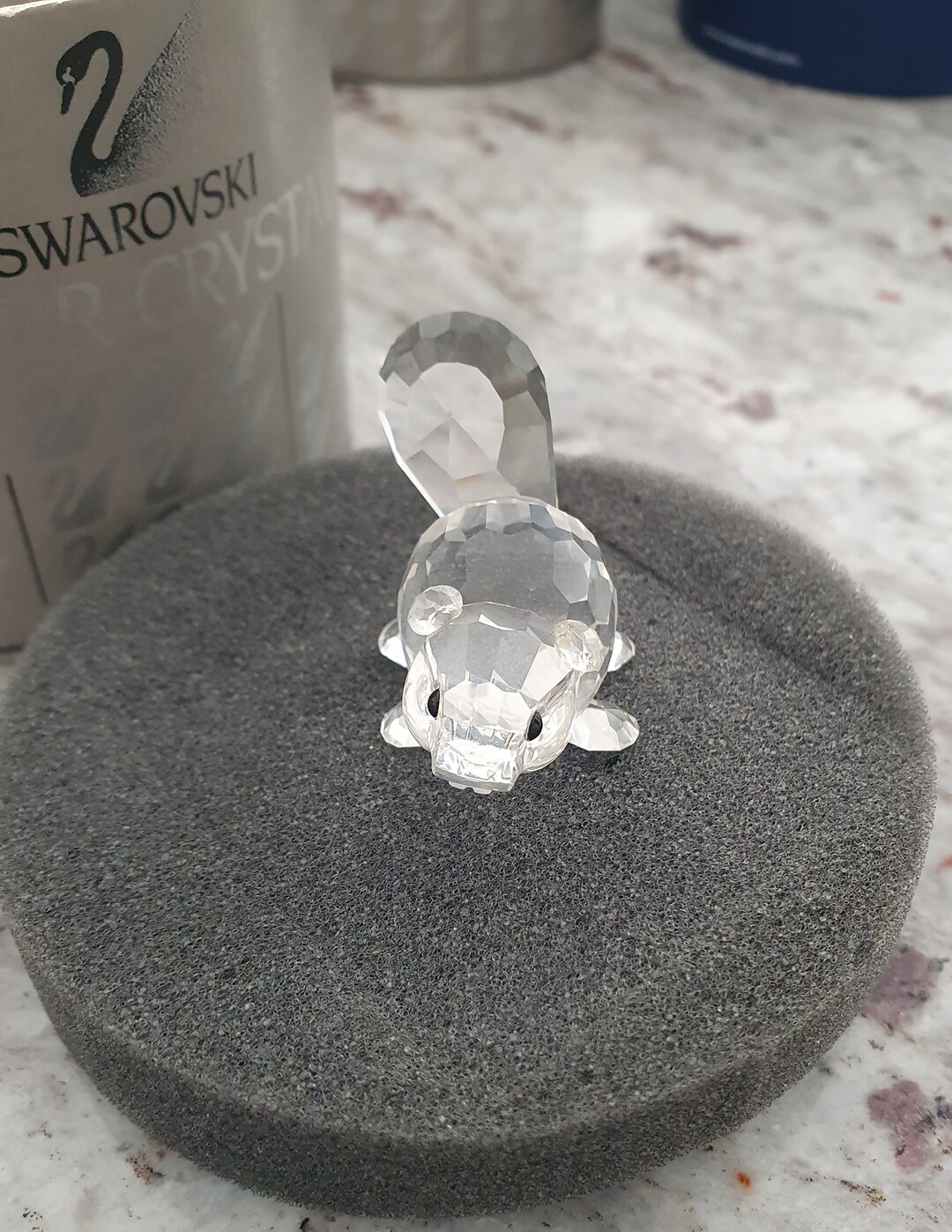 Swarovski Silver Crystal Beaver Cub - Etsy