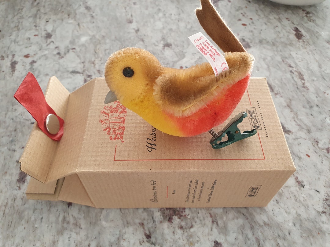 Steiff Mohair Robin Bird ( Tree Decoration) - Etsy