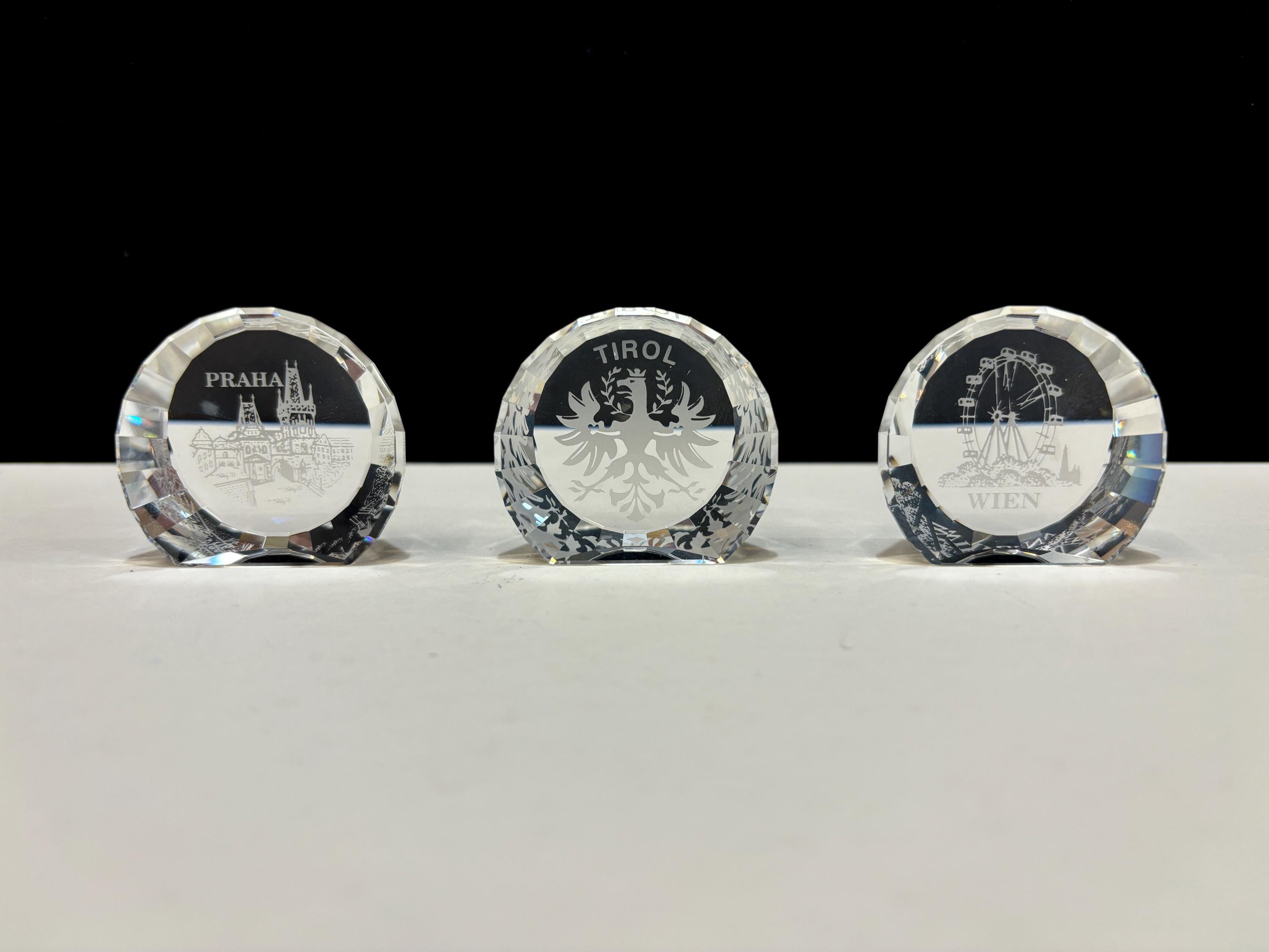 Swarovski Rare Set of Three Disc Paperweights SCS - Etsy