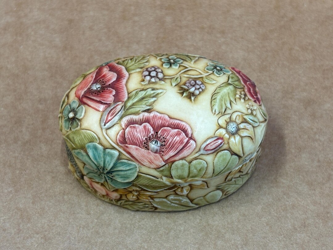 Summer Memories Harmony Kingdom Oval Trinket Box JALRFL - Etsy