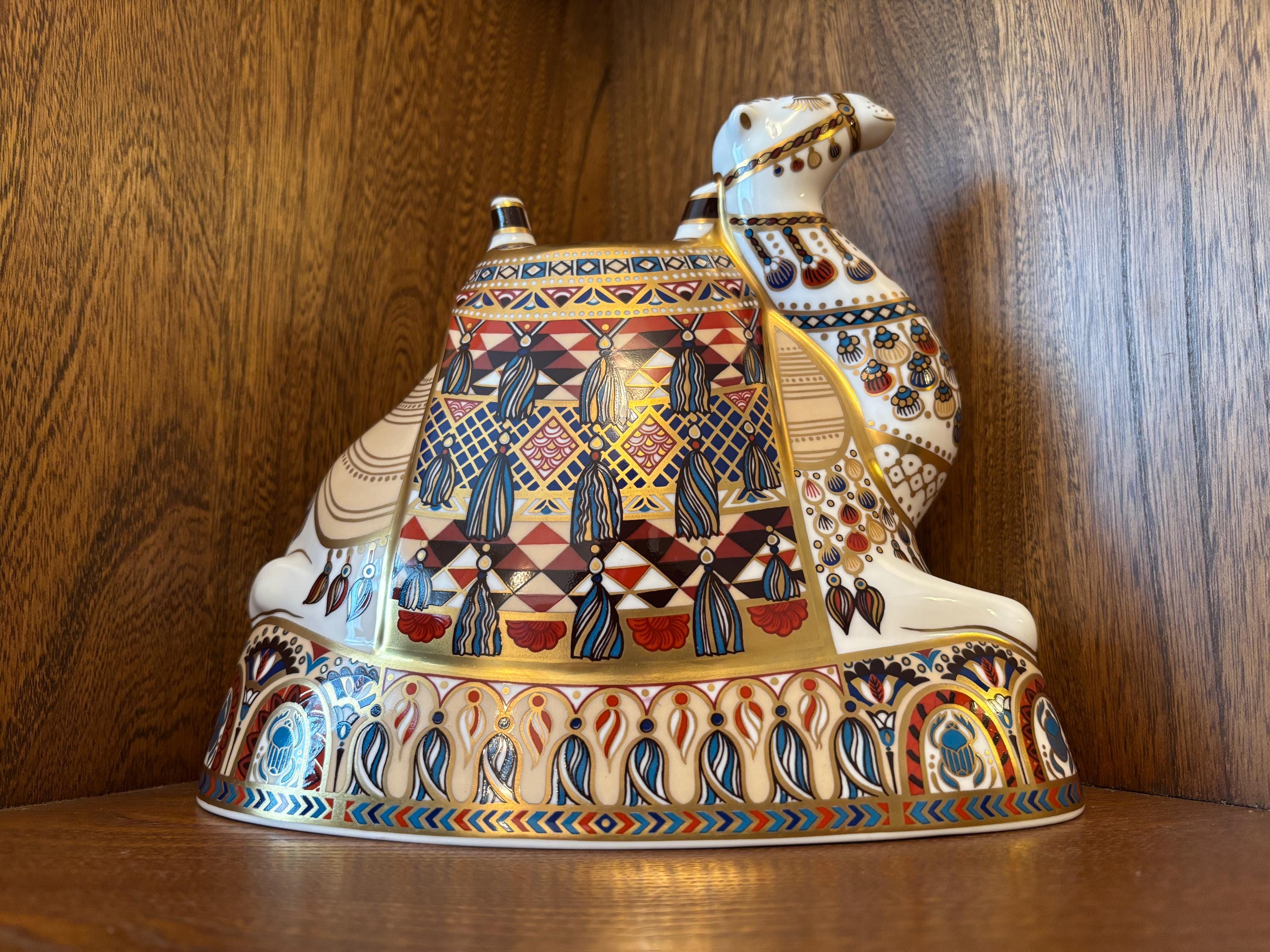 RCD Camel Royal Crown Derby Paperweight Gold Stopper - Etsy