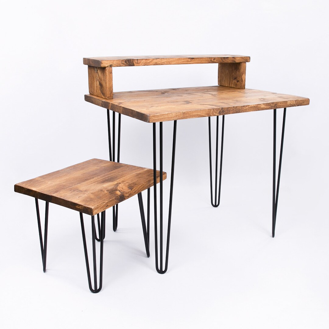 Office Desk With Stool - Bespoke Home Office Desk by DAB Chic & Vintage ...