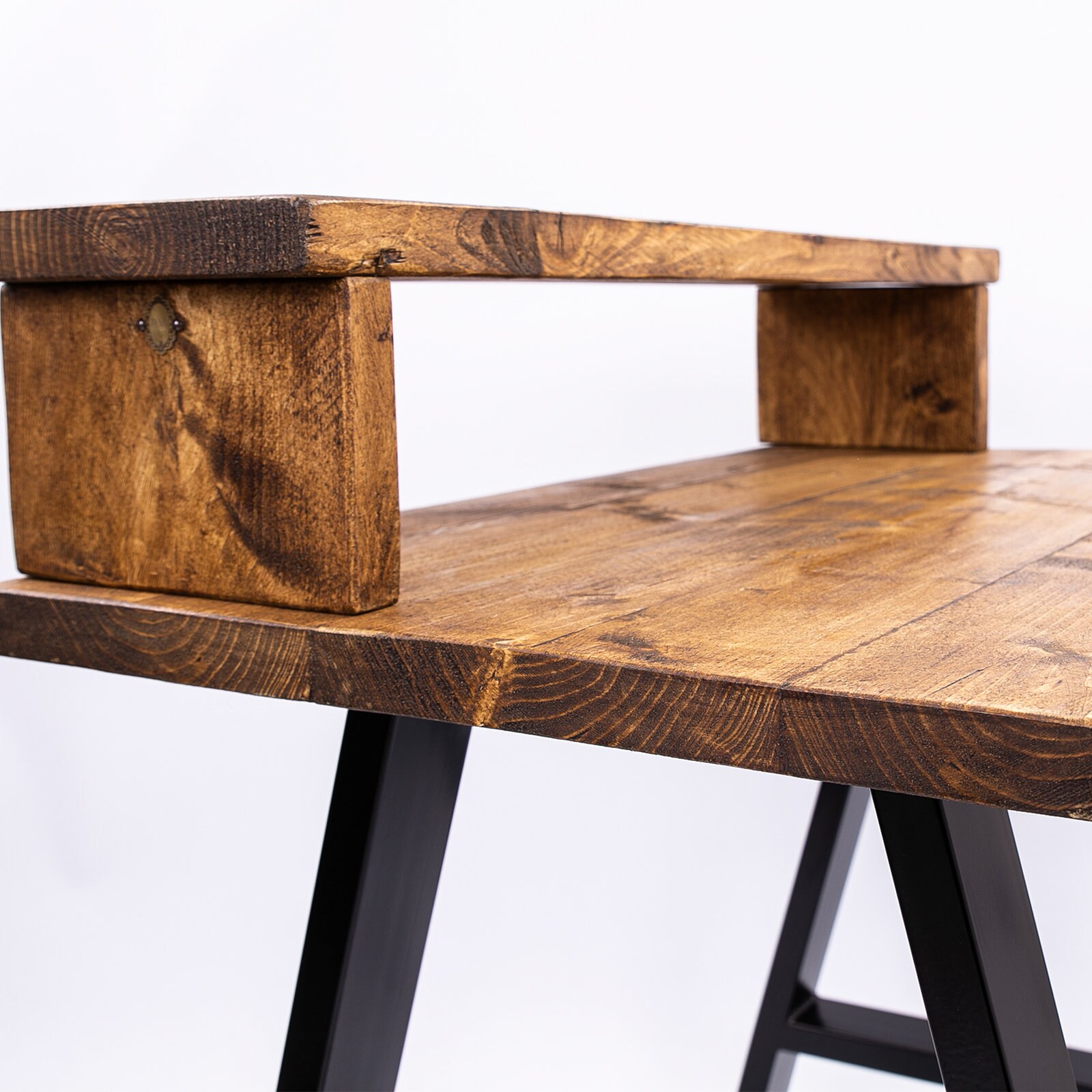 Handmade Rustic Desk and Seat Design for Home and Office / Ely Desk ...