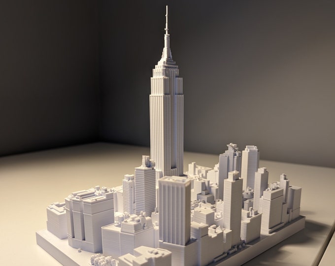 New York 3d Printed Model Empire State Building - Etsy