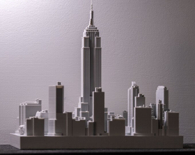 3D Printed New York Model Block 1 Large Empire State Building - Etsy