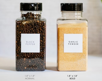 Minimalist Spice Labels - Etsy