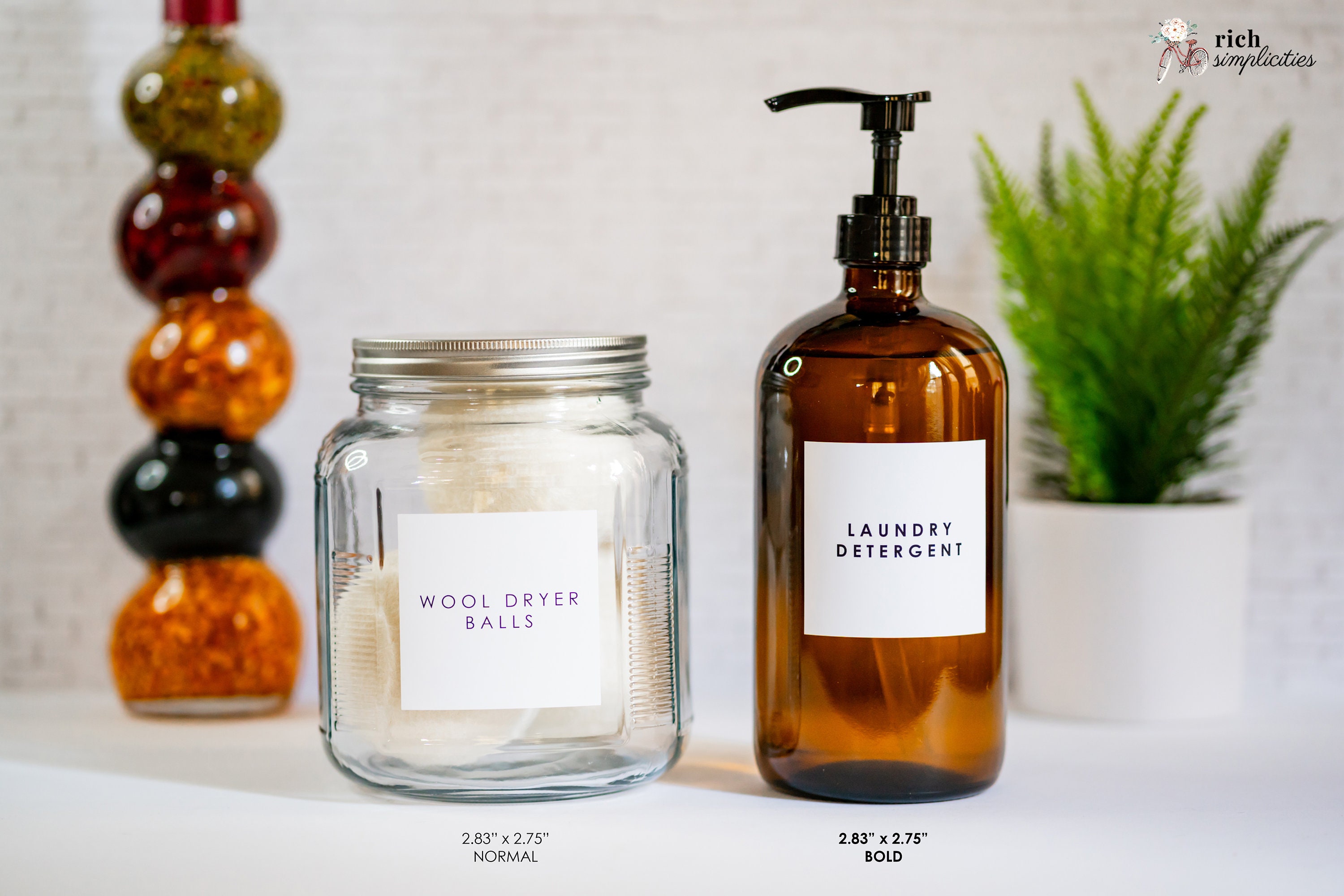 Laundry Labels minimalist Design Durable Oil Water | Etsy