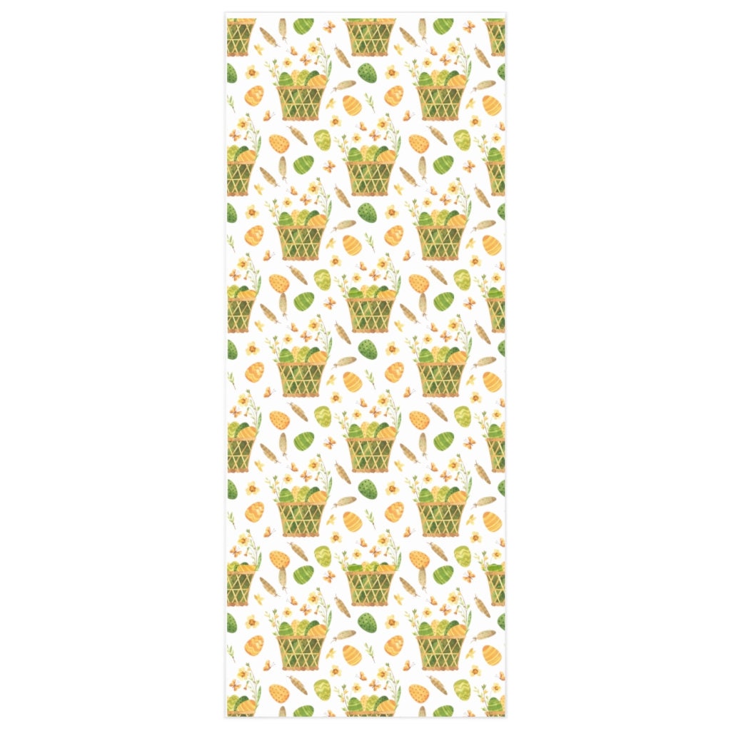 Easter Basket Wrapping Paper, All Occasion Wrapping Paper Designed ...