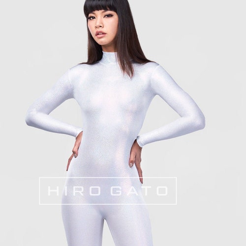 HIRO GATO Mystique Metallic Spandex Catsuit Red Burning Suit - Etsy