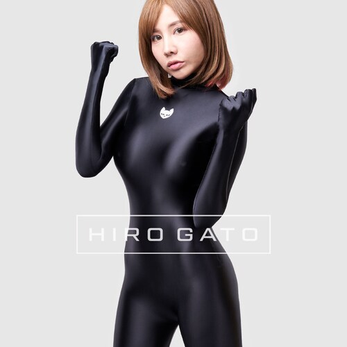 HIRO GATO Satin Spandex Silk Catsuit Black Burning Suit Rave - Etsy