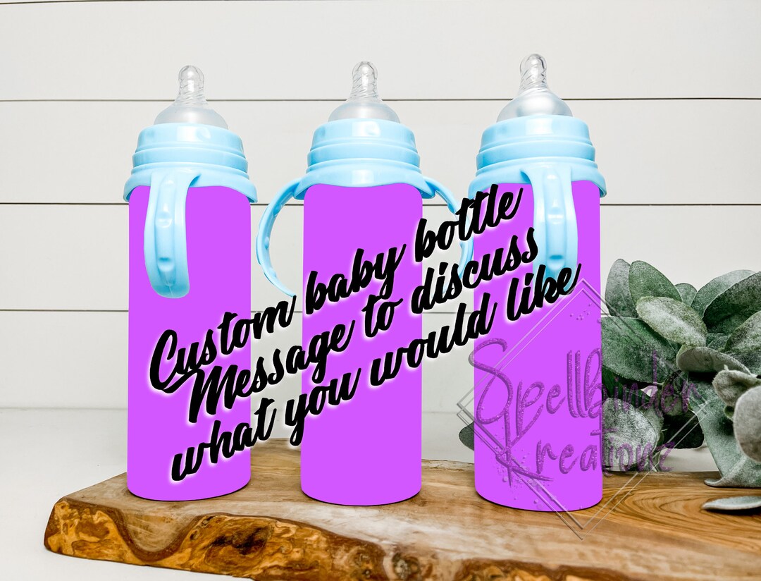Custom Baby Bottle - Etsy
