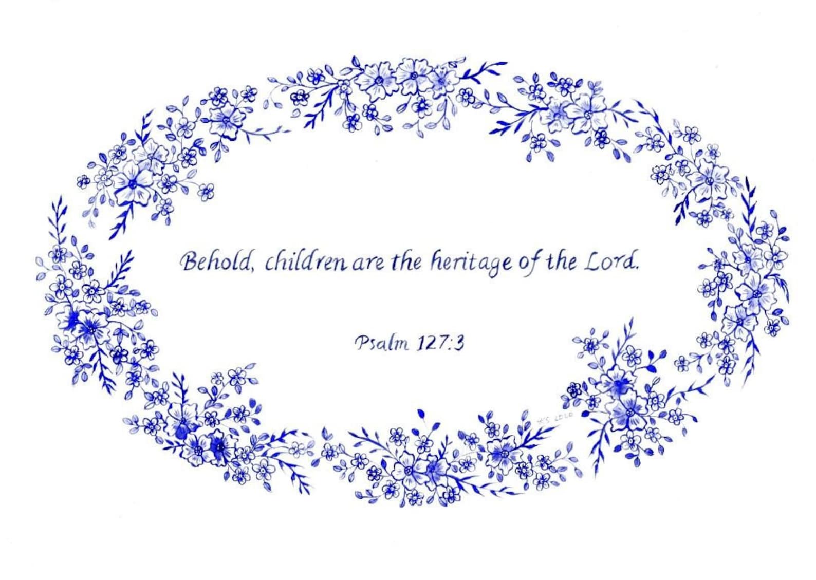 Behold Children Are the Heritage of the Lord, Psalm 127:3, Wall Art ...