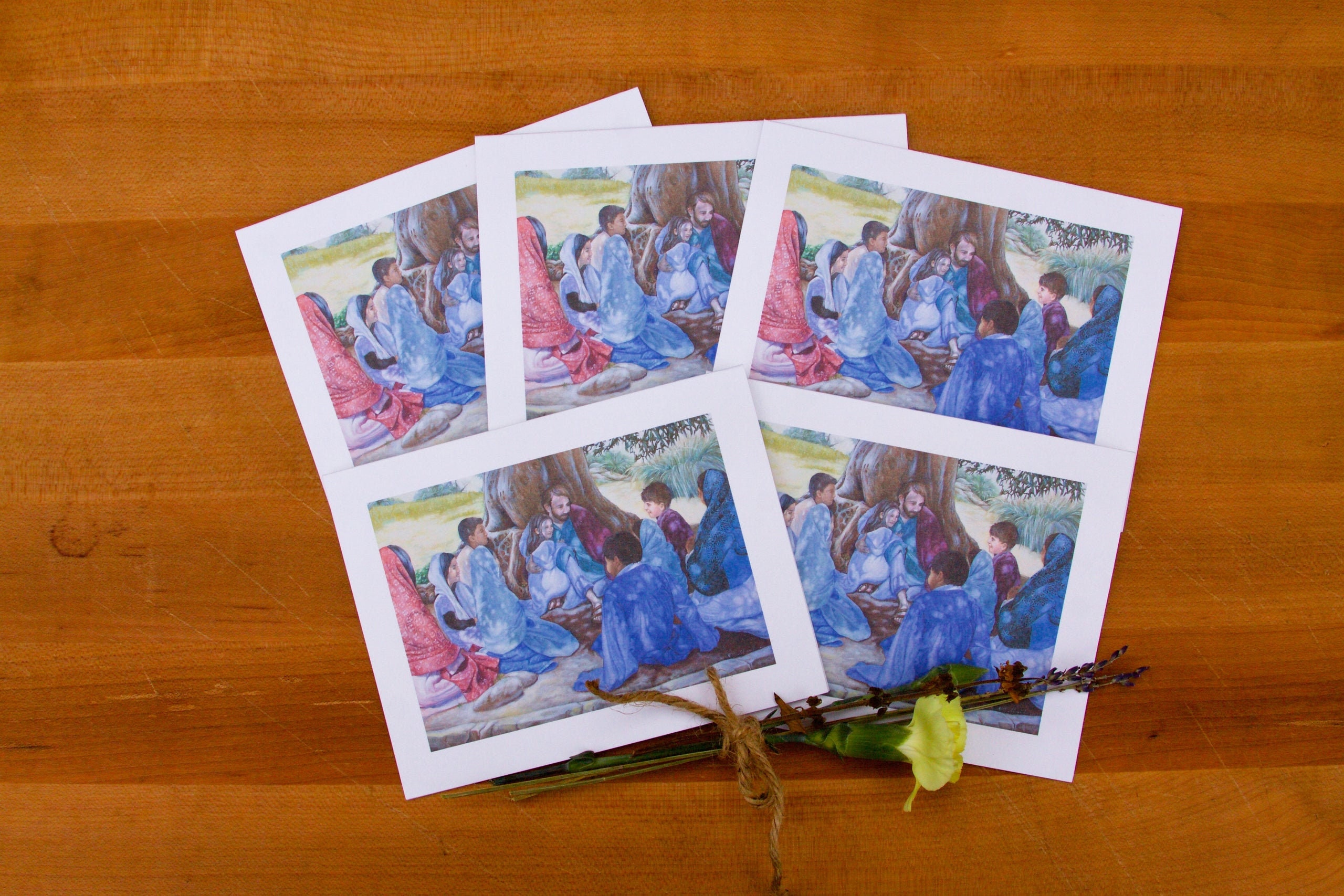 Religious Greeting Cards, 8 Pack, the Kingdom of Heaven, Jesus and the ...