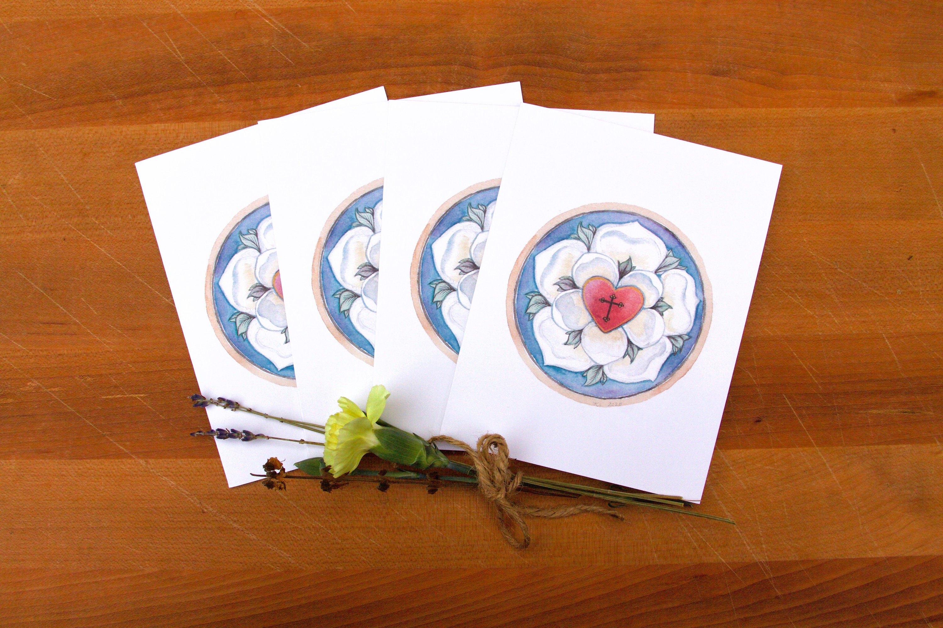 Luther Rose 10 Pack Greeting Cards, 10 Cards and Envelopes, All ...