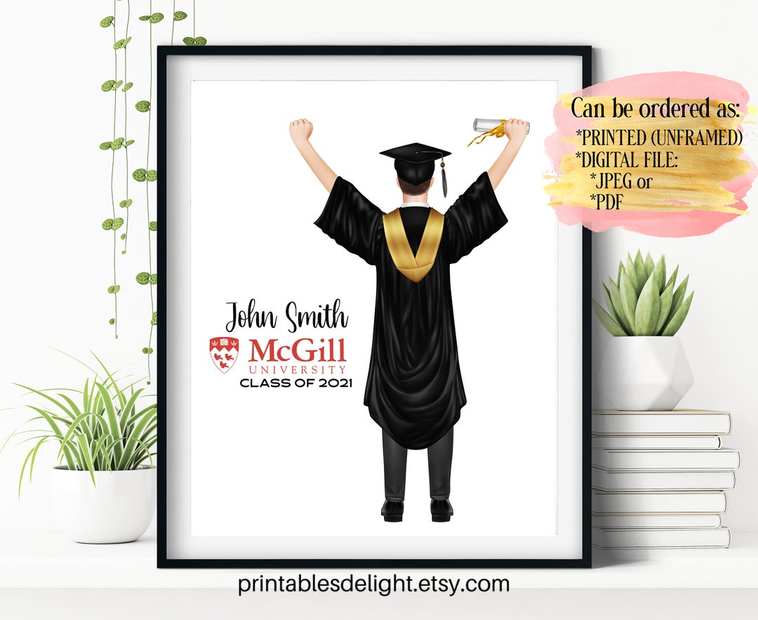 Son Custom Graduation Gift, Brother High School / College Grad Print ...