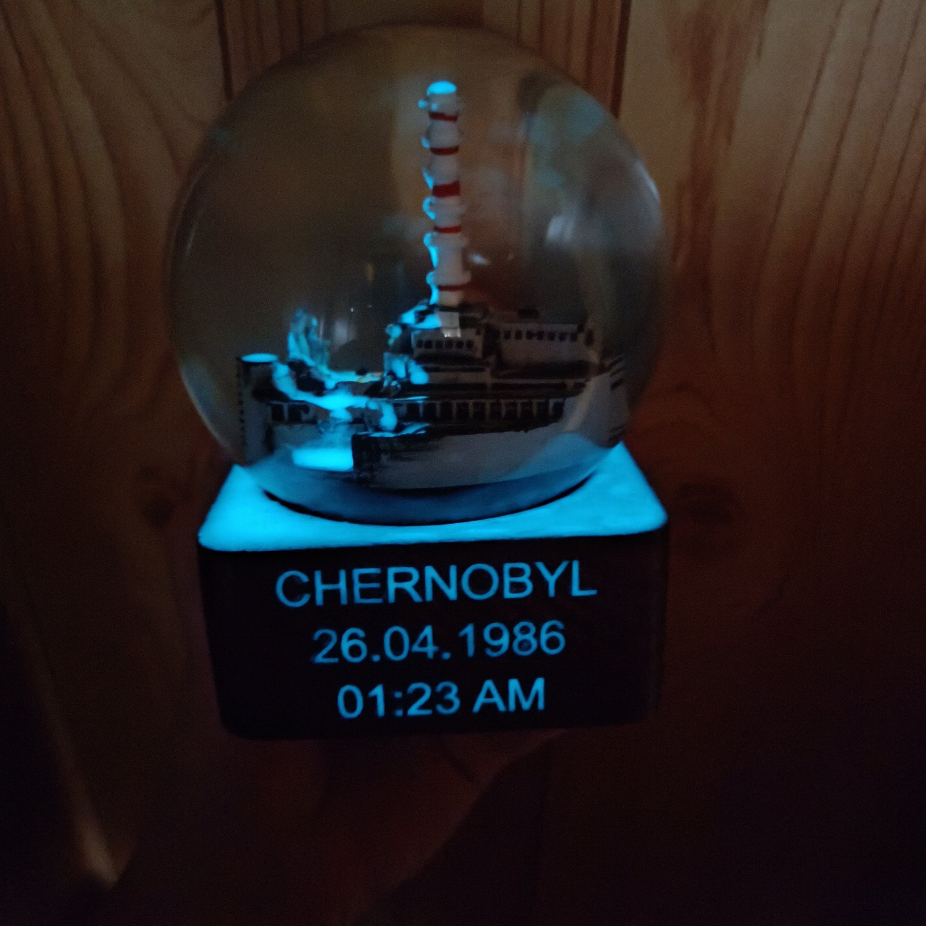 Limited Original Chernobyl Snow Globe©. Glow in the Dark - Etsy
